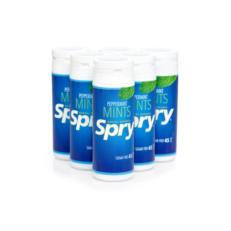 Spry® Natural Xylitol Mints 45ct – Sugar-Free Mints for Fresh Breath